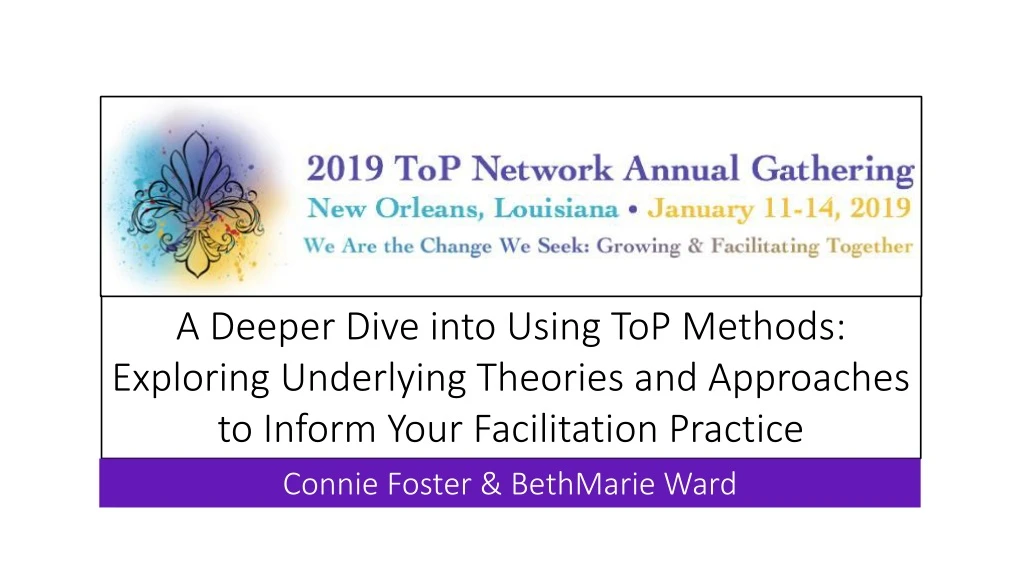 PPT - A Deeper Dive into Using ToP Methods: Exploring Underlying ...