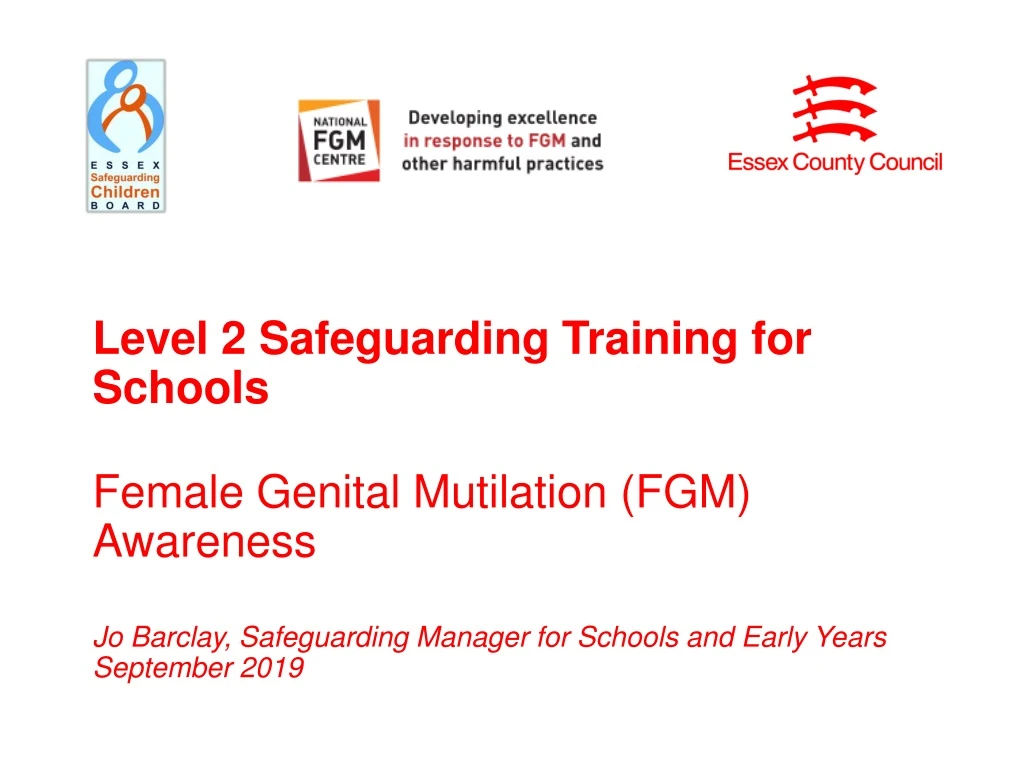 PPT - Level 2 Safeguarding Training for Schools Female Genital ...
