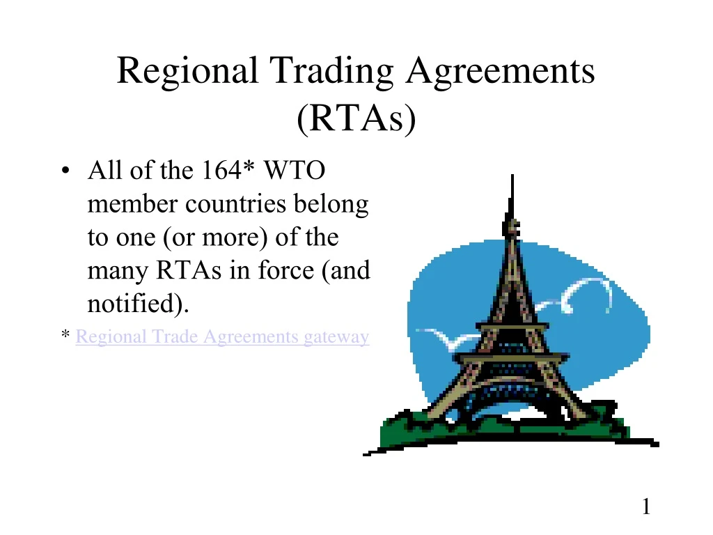 PPT - Regional Trading Agreements (RTAs) PowerPoint Presentation, free ...