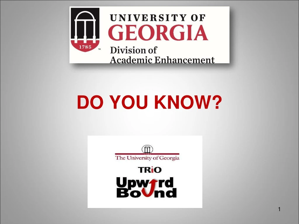 PPT - DO YOU KNOW? PowerPoint Presentation, free download - ID:8814597