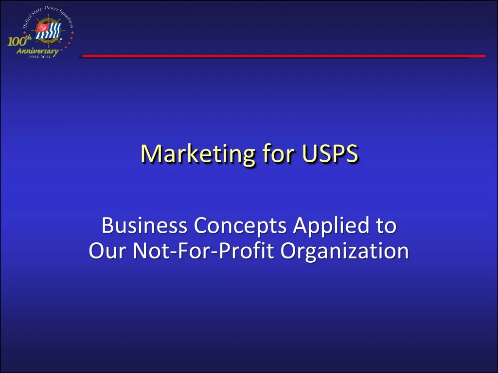 PPT - Marketing for USPS PowerPoint Presentation, free download - ID ...
