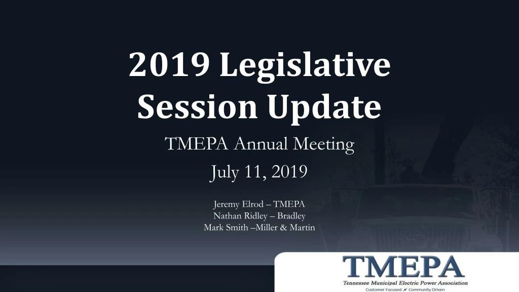 PPT - 2019 Legislative Session Update PowerPoint Presentation, free ...