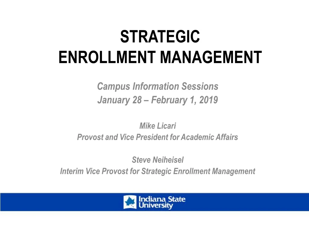 PPT - STRATEGIC ENROLLMENT MANAGEMENT PowerPoint Presentation, free ...