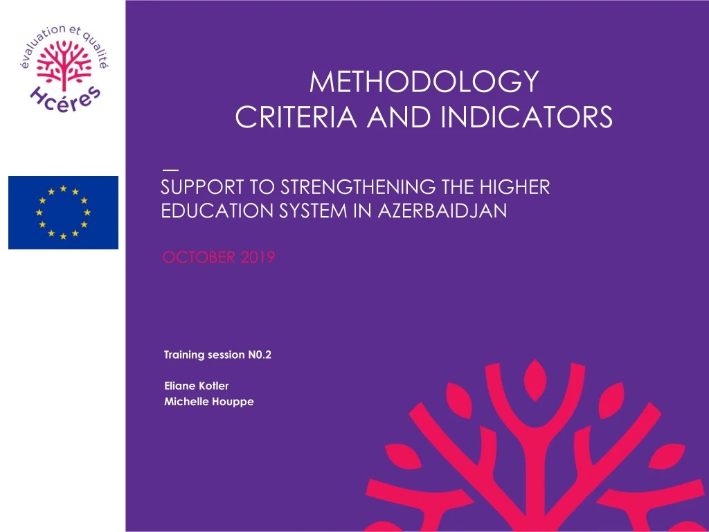PPT - Methodology Criteria and indicators PowerPoint Presentation, free ...