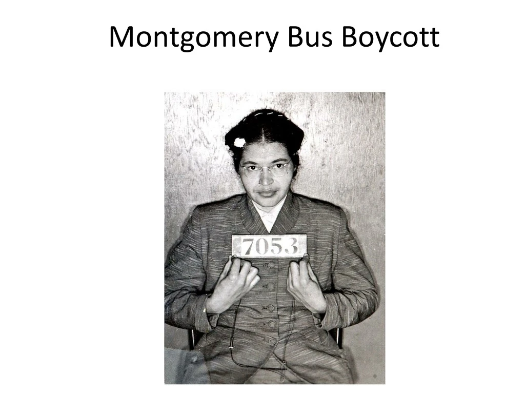 PPT - Montgomery Bus Boycott PowerPoint Presentation, free download ...