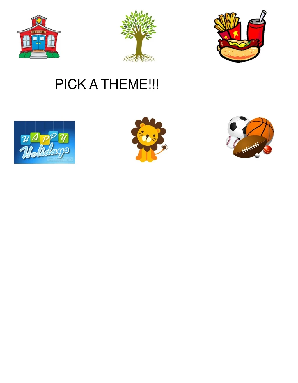 PPT - PICK A THEME!!! PowerPoint Presentation, free download - ID:8817578