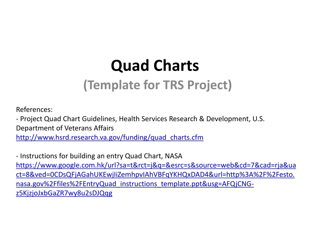 PPT - Quad Charts PowerPoint Presentation, free download - ID:8818382