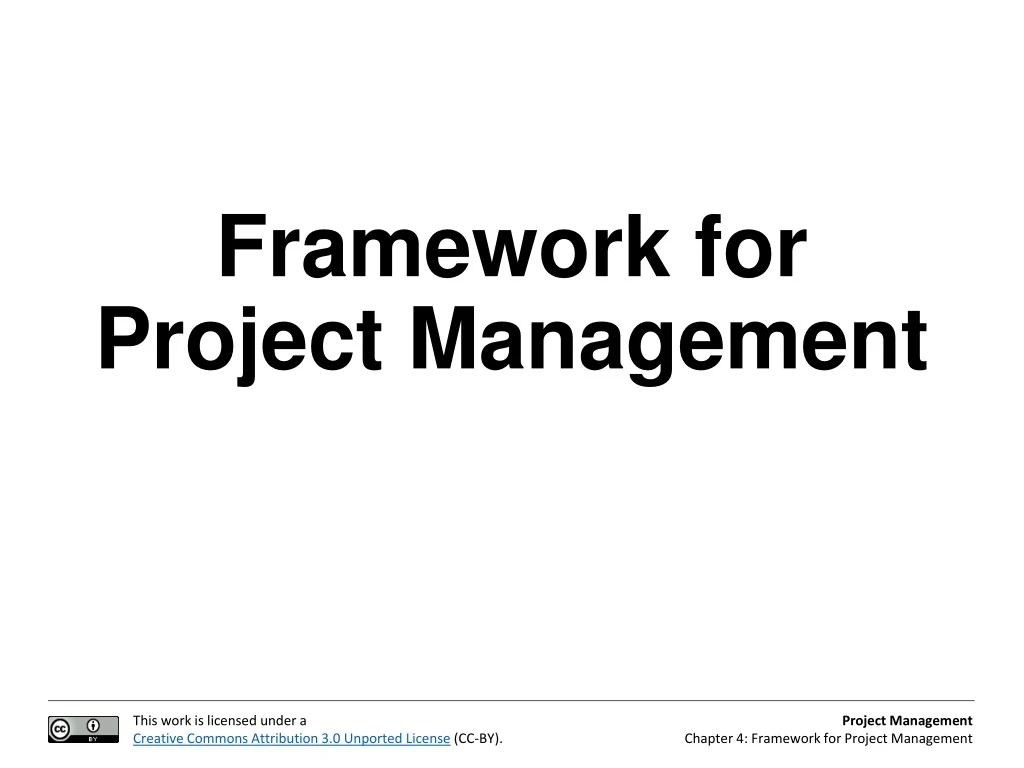 PPT - Framework for Project Management PowerPoint Presentation, free ...