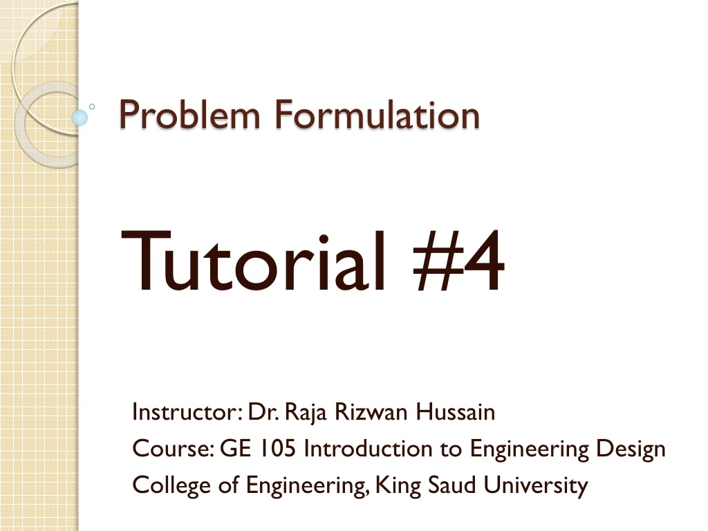 Ppt Problem Formulation Powerpoint Presentation Free Download Id