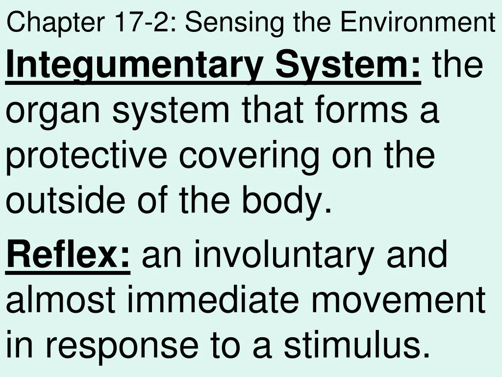 PPT - Chapter 17-2: Sensing the Environment PowerPoint Presentation ... PPT - Chapter 17-2: Sensing the Environment PowerPoint Presentation ...