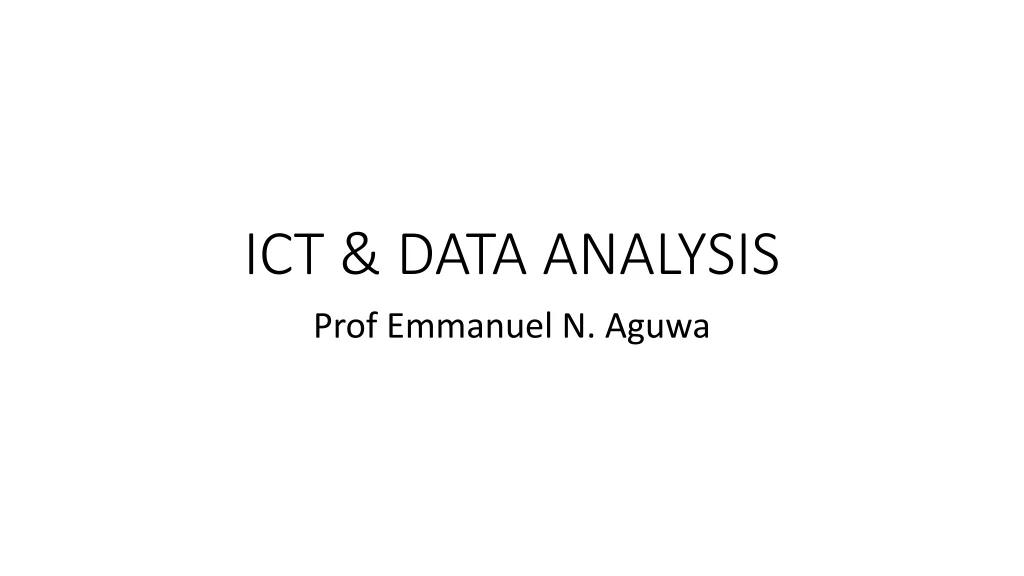 PPT - ICT & DATA ANALYSIS PowerPoint Presentation, free download - ID ...