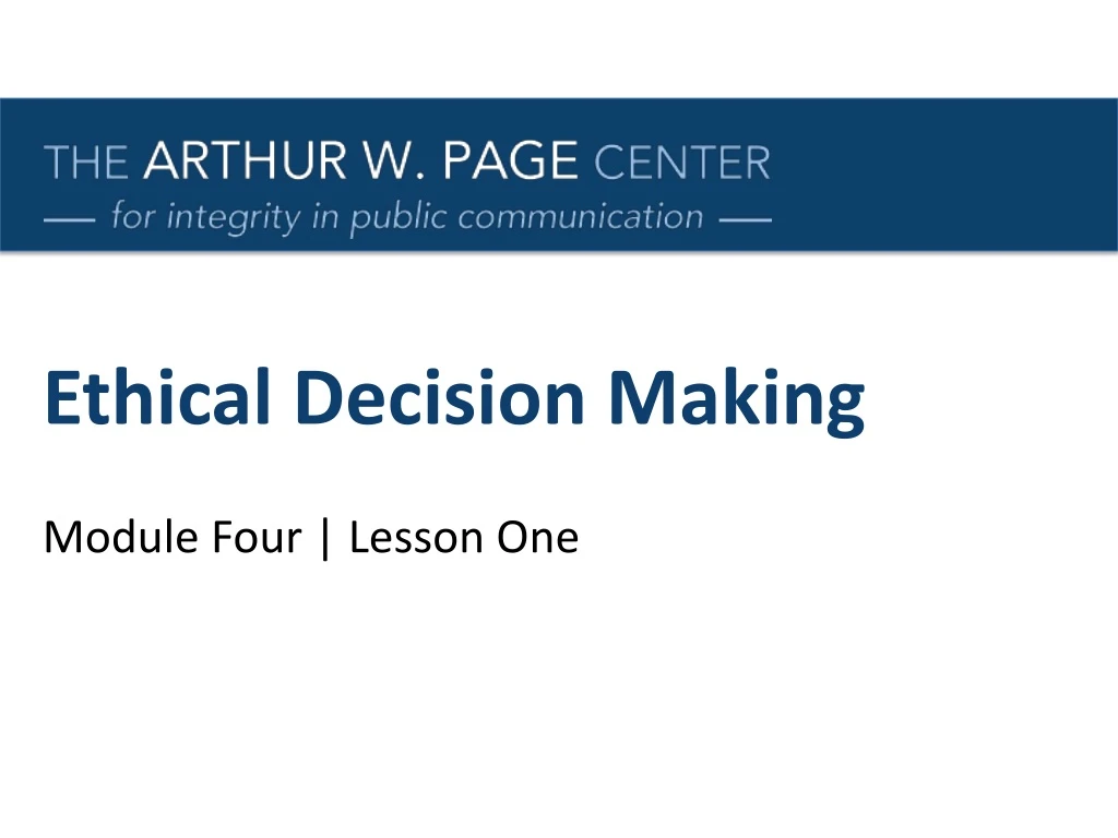 PPT - Ethical Decision Making PowerPoint Presentation, free download ...