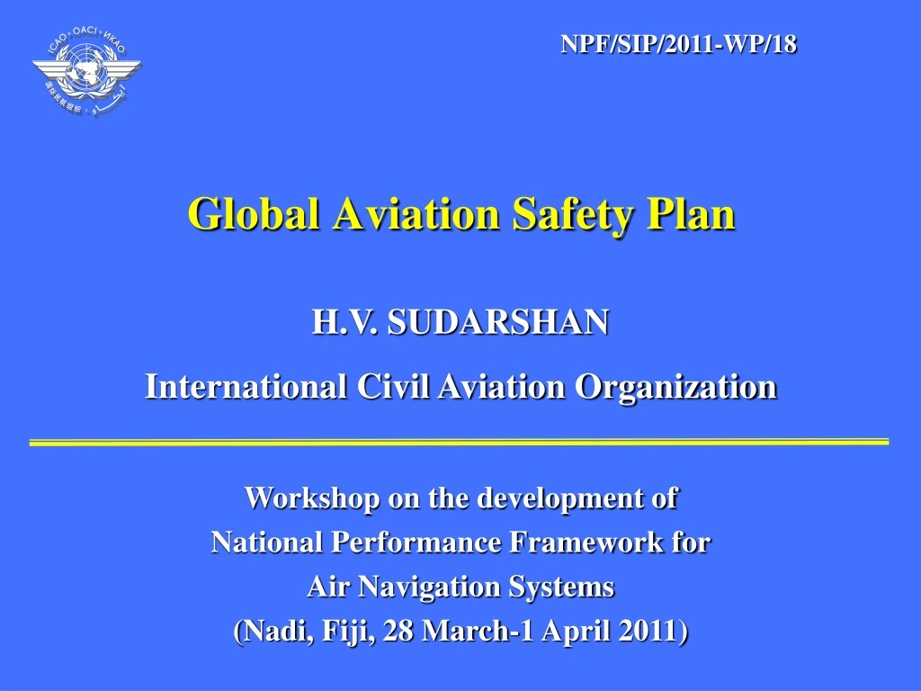 PPT - Global Aviation Safety Plan PowerPoint Presentation, free ...
