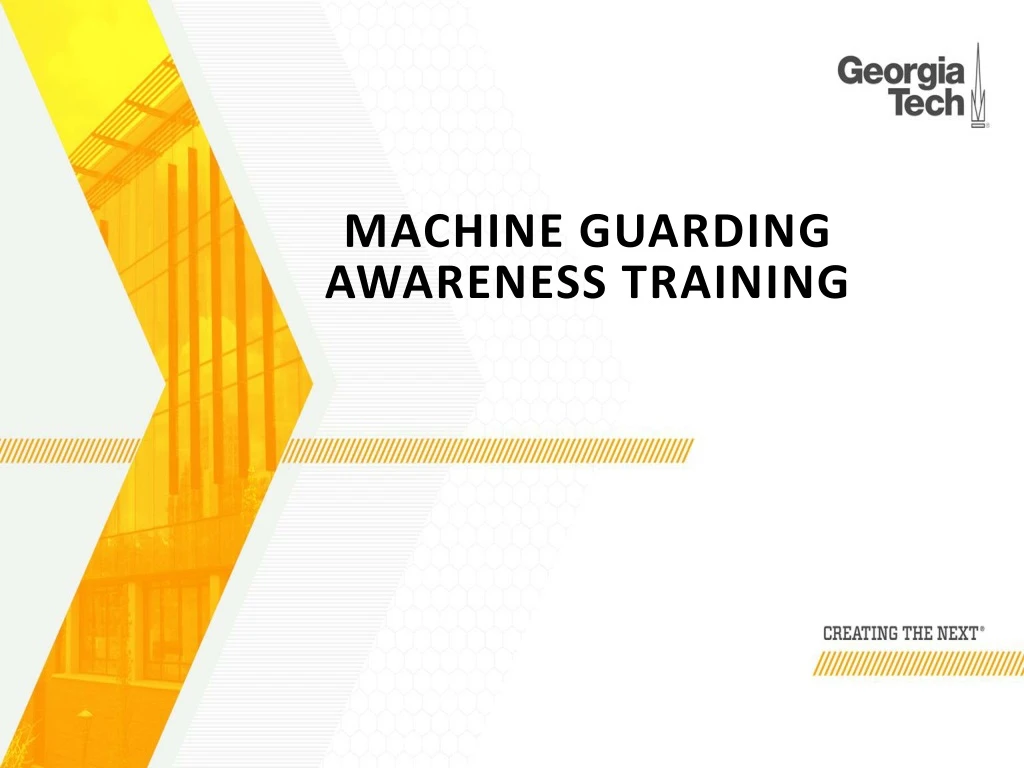 PPT - Machine Guarding Awareness Training PowerPoint Presentation, free ...