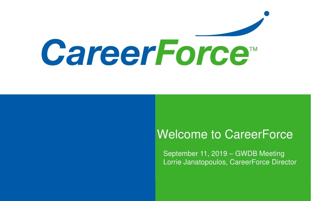PPT - Welcome to CareerForce PowerPoint Presentation, free download ...