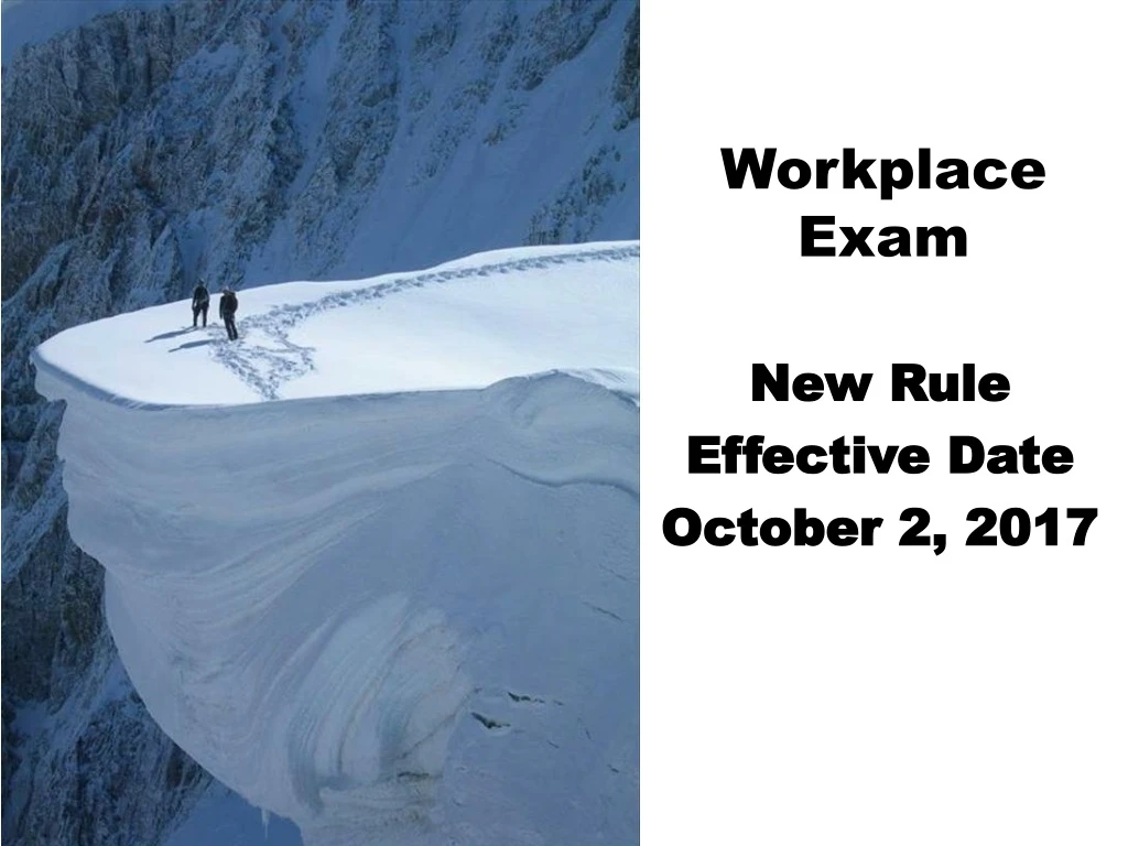PPT - Workplace Exam PowerPoint Presentation, free download - ID:8830474