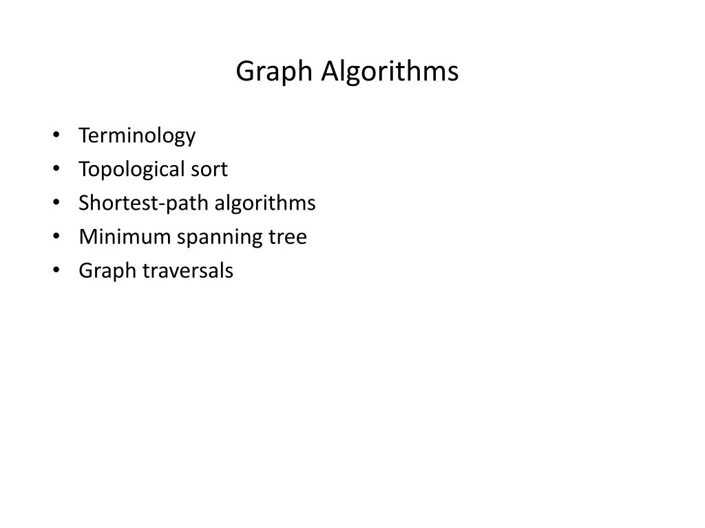 PPT - Graph Algorithms PowerPoint Presentation, free download - ID:8831910