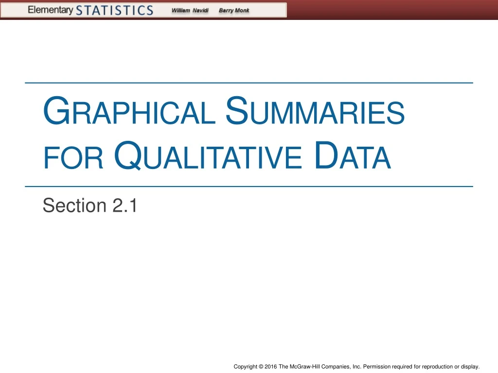 PPT - Graphical Summaries for Qualitative Data PowerPoint Presentation ...