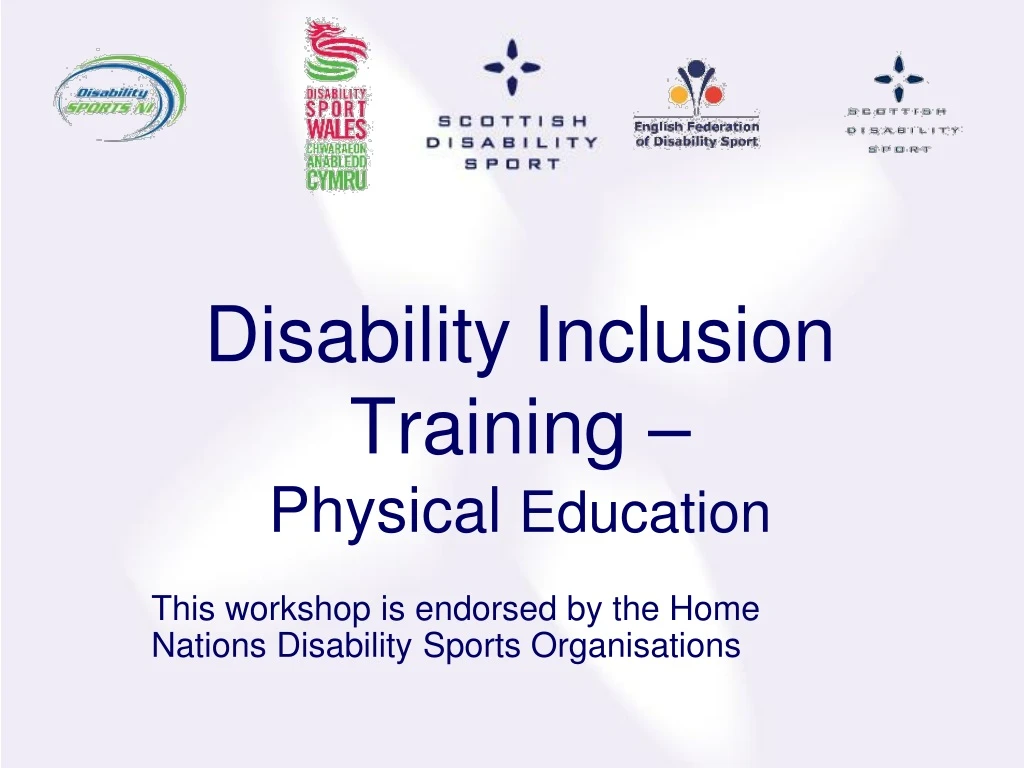 PPT - Disability Inclusion Training – Physical Education PowerPoint ...