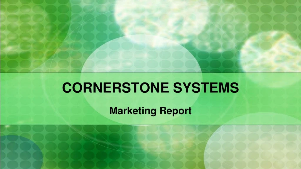 PPT - CORNERSTONE SYSTEMS PowerPoint Presentation, free download - ID ...