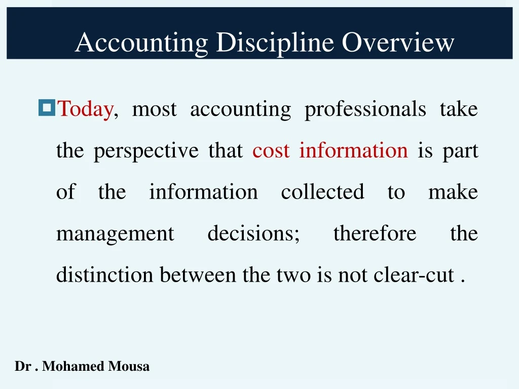 PPT - Accounting Discipline Overview PowerPoint Presentation, free ...
