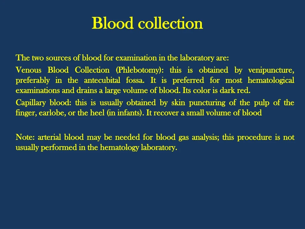 PPT - Blood collection PowerPoint Presentation, free download - ID:8838317