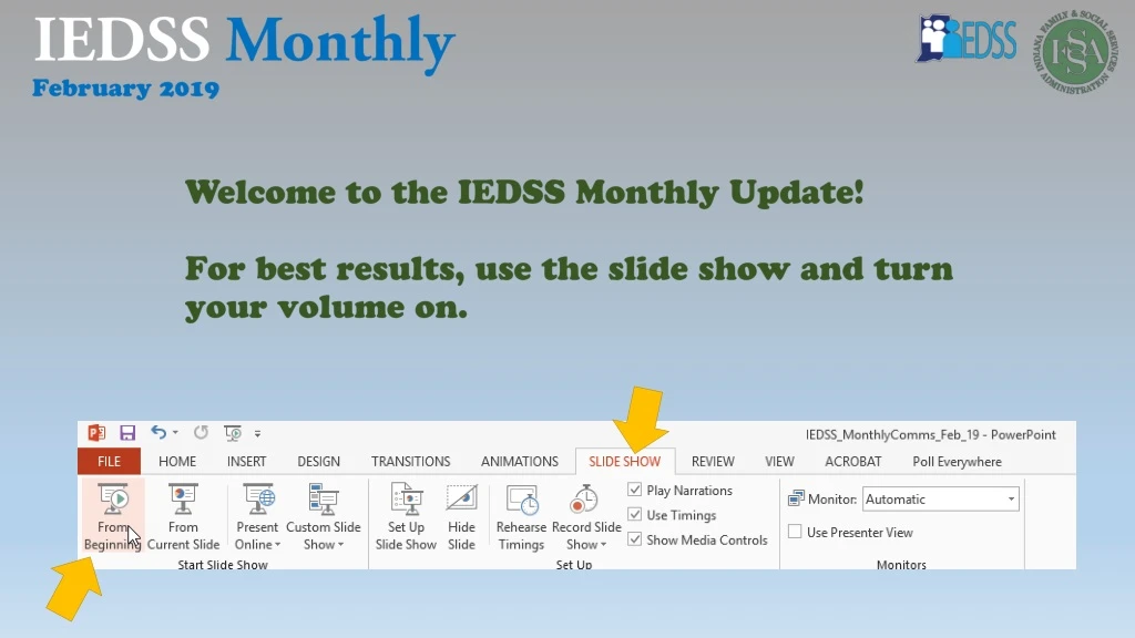 PPT - IEDSS Monthly PowerPoint Presentation, free download - ID:8838633