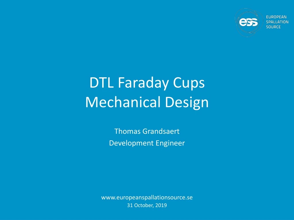 PPT - DTL Faraday Cups Mechanical Design PowerPoint Presentation, free download - ID:8839995