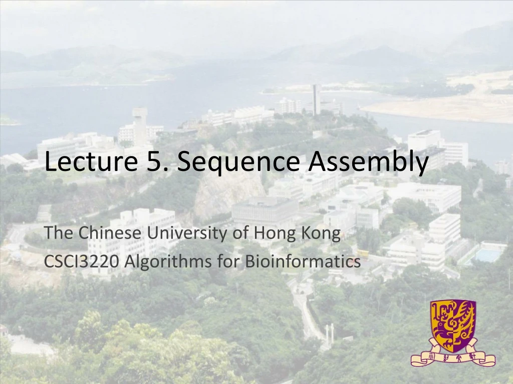 PPT - Lecture 5. Sequence Assembly PowerPoint Presentation, free ...