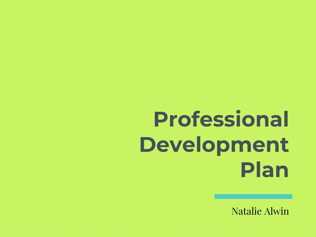 PPT - Professional Development Plan PowerPoint Presentation, free ...