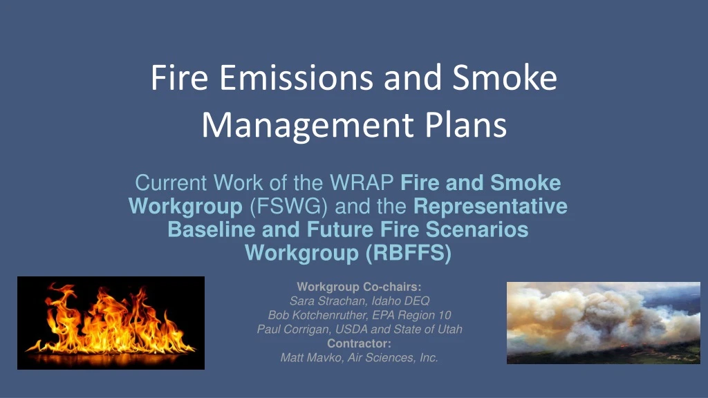 PPT - Fire Emissions and Smoke Management Plans PowerPoint Presentation ...