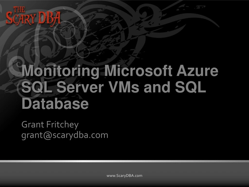Ppt Monitoring Microsoft Azure Sql Server Vms And Sql Database Powerpoint Presentation Id