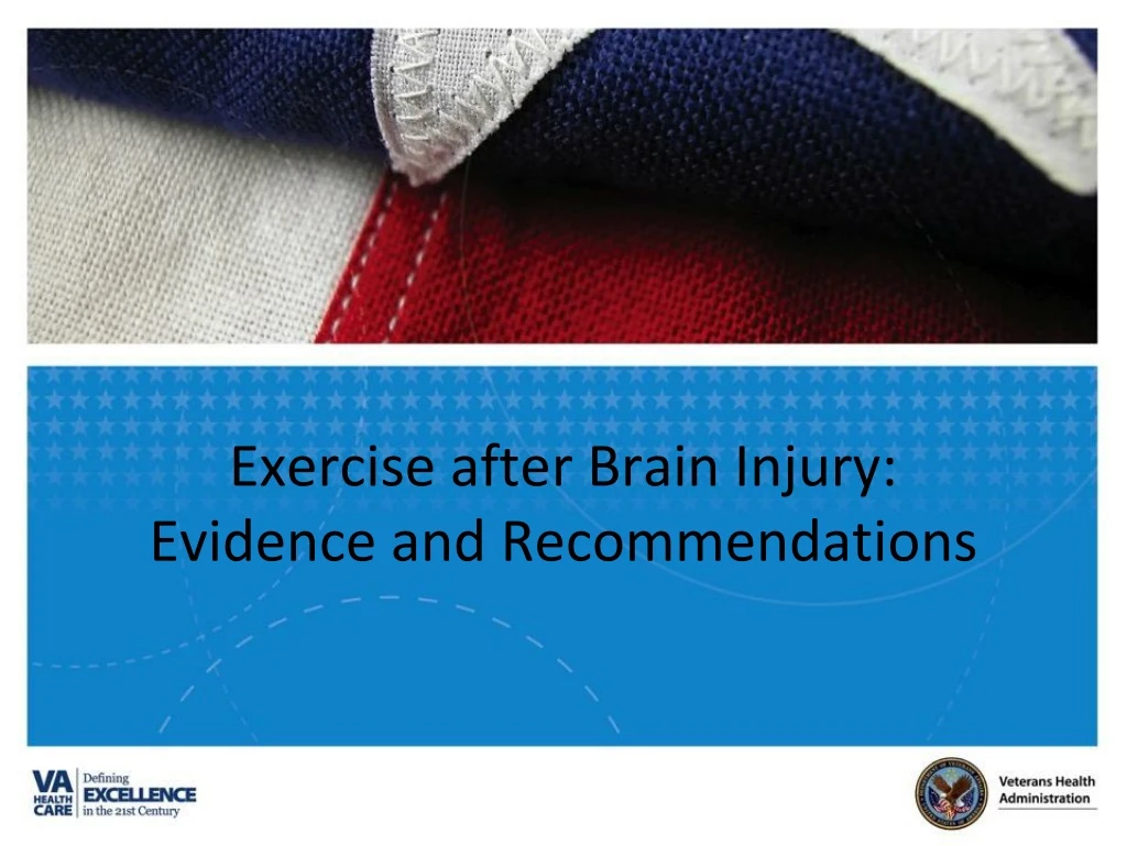 PPT - Exercise after Brain Injury: Evidence and Recommendations ...