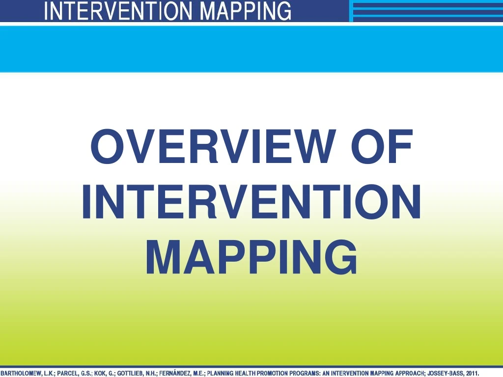 PPT - Overview of Intervention Mapping PowerPoint Presentation, free ...