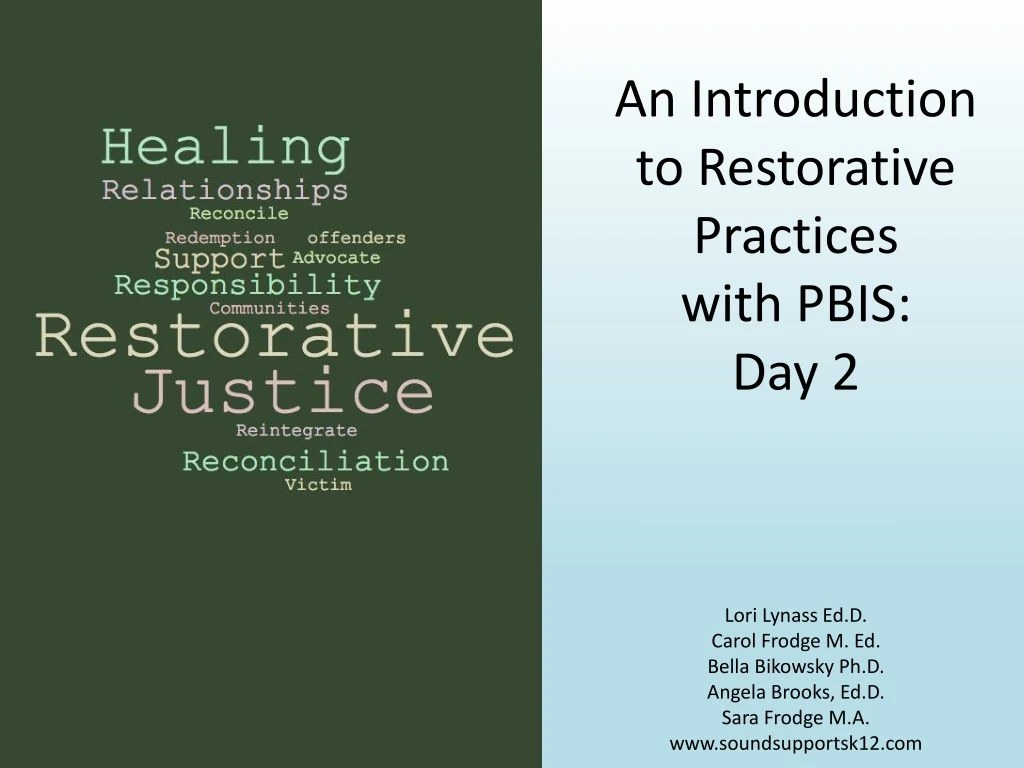 PPT - An Introduction to Restorative Practices with PBIS: Day 2 PowerPoint Presentation - ID:8849976