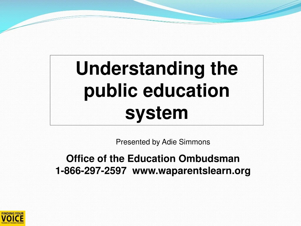 PPT - Understanding the public education system PowerPoint Presentation ...