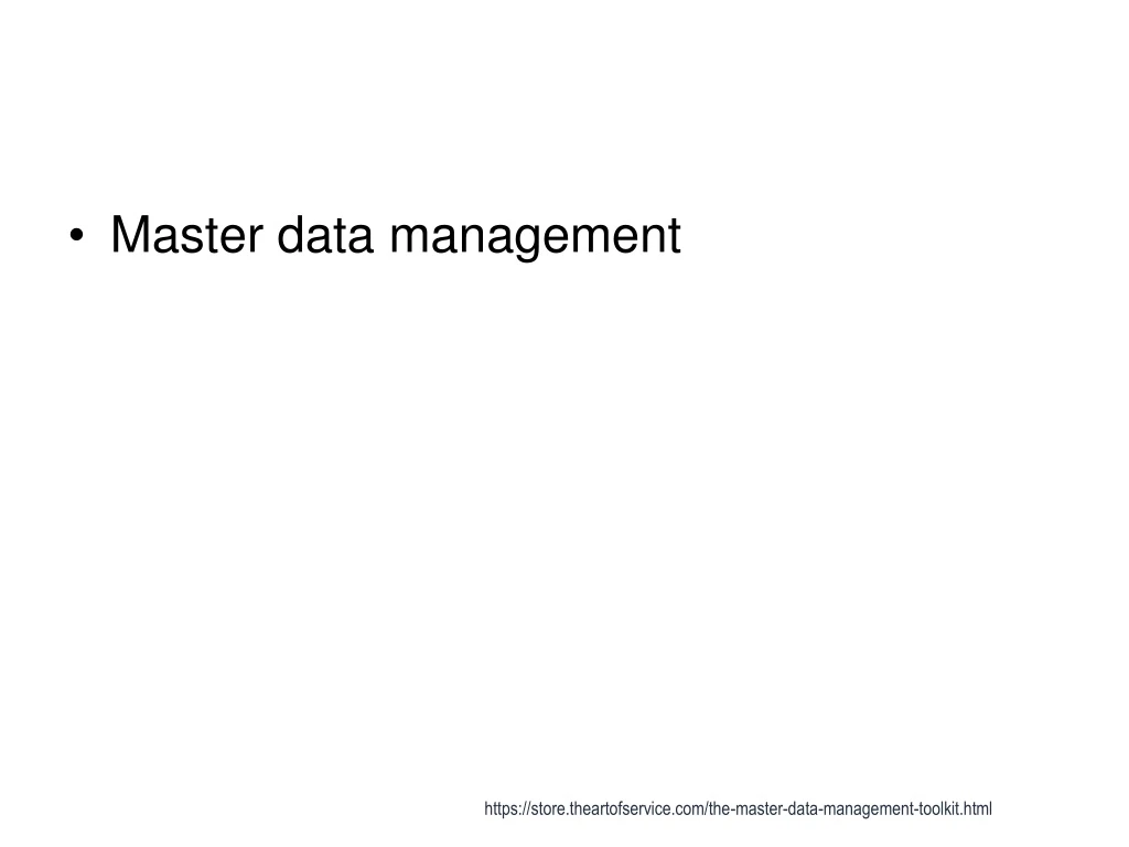 PPT - Master data management PowerPoint Presentation, free download ...