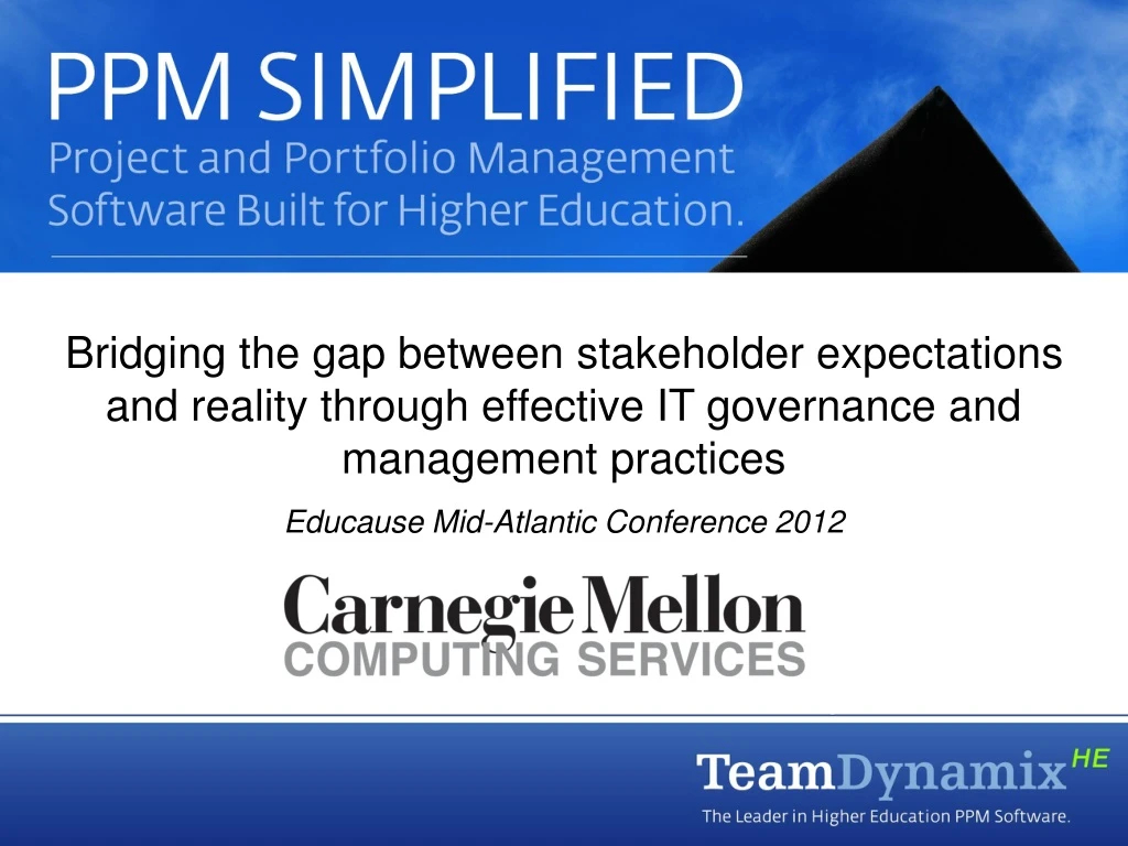 PPT - TeamDynamix Overview PowerPoint Presentation, free download - ID ...