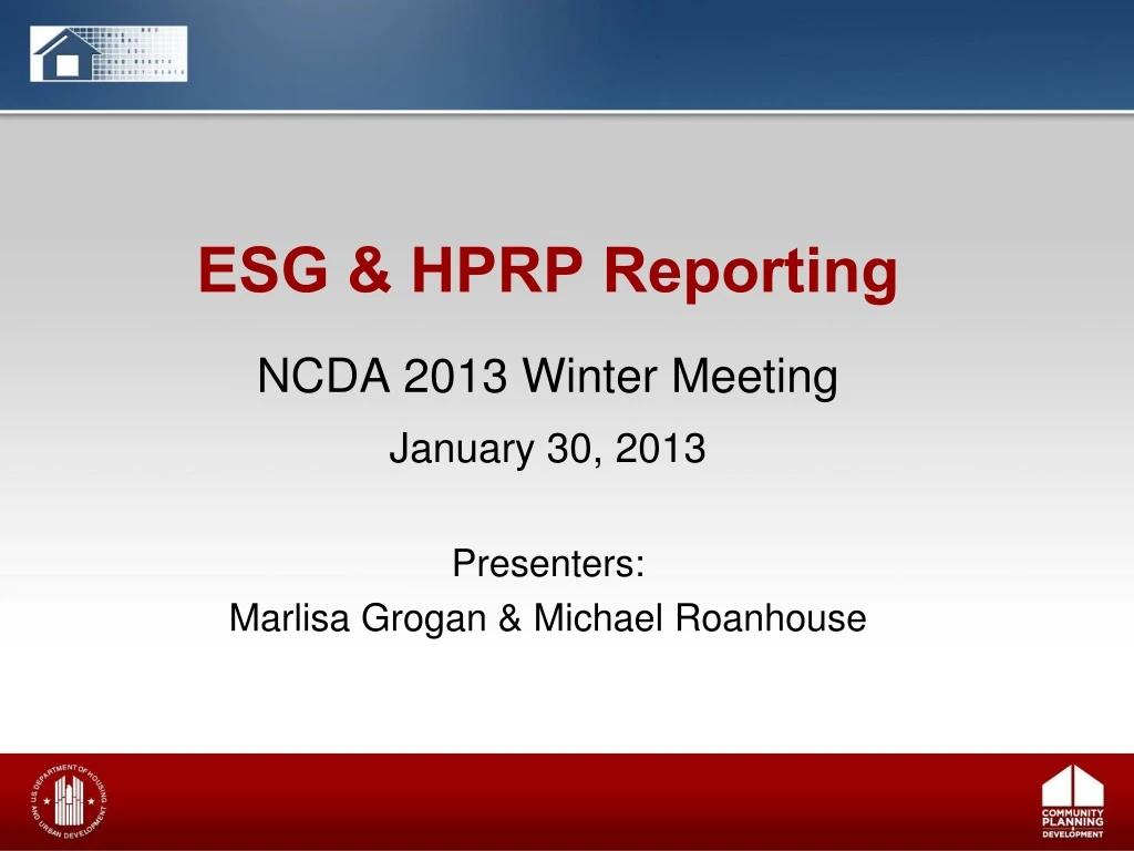 PPT - ESG & HPRP Reporting PowerPoint Presentation, free download - ID ...