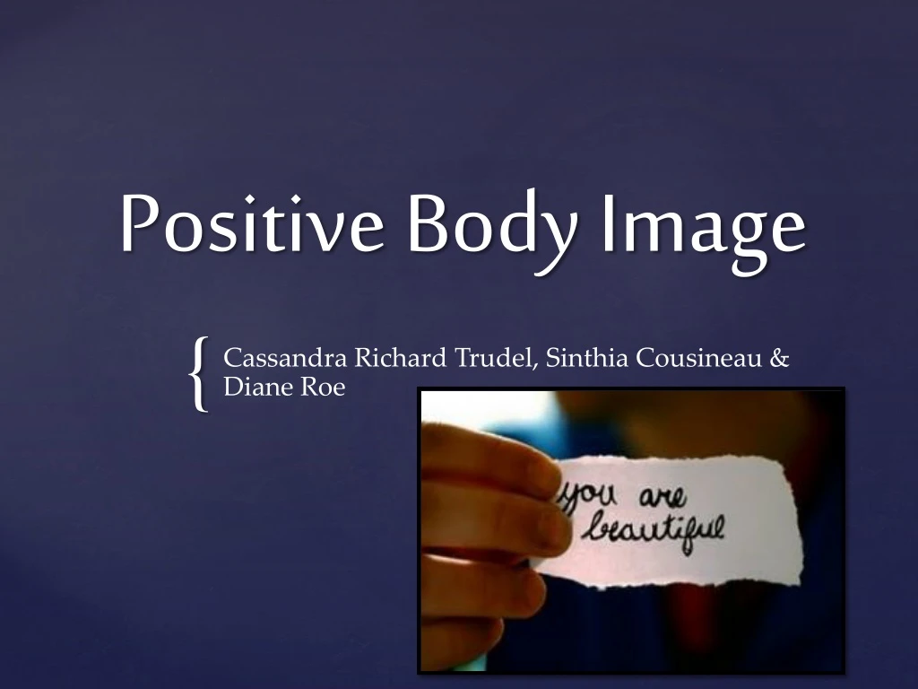 PPT - Positive Body Image PowerPoint Presentation, free download - ID ...