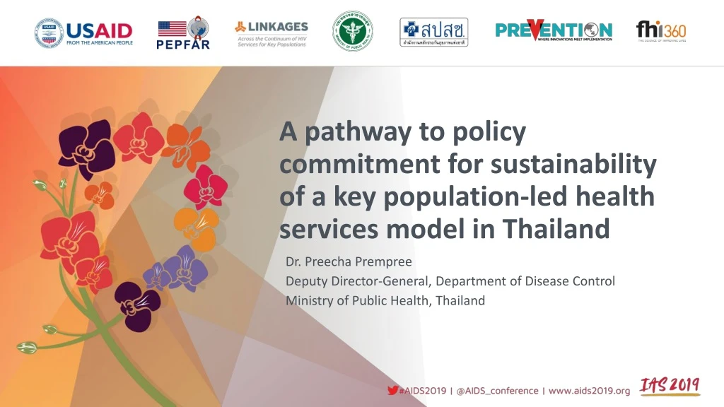 PPT - Dr. Preecha Prempree Deputy Director-General , Department of ...