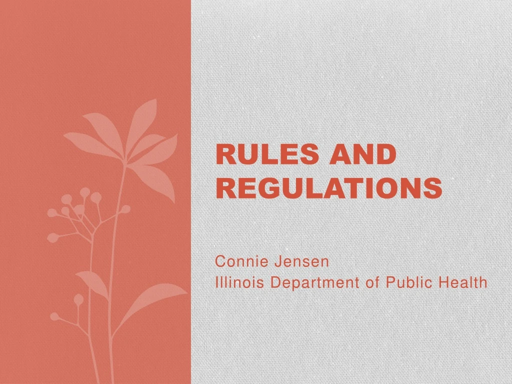 PPT - RULES AND REGULATIONS PowerPoint Presentation, free download - ID ...