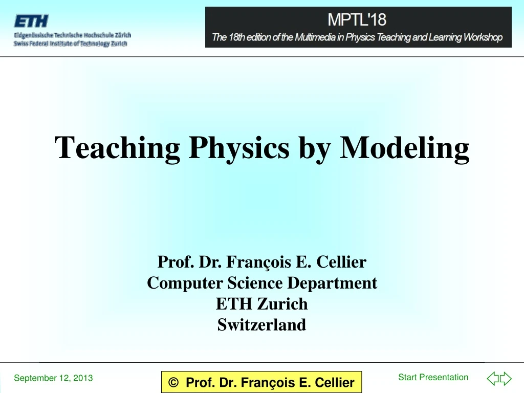 PPT - Teaching Physics by Modeling PowerPoint Presentation, free ...