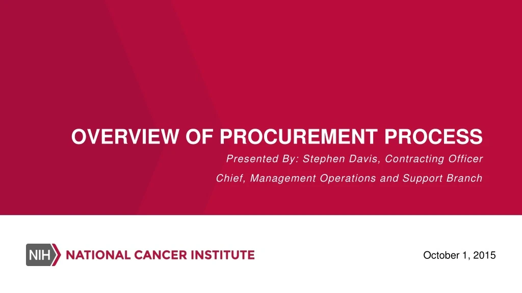 PPT - OVERVIEW OF PROCUREMENT PROCESS PowerPoint Presentation, free ...