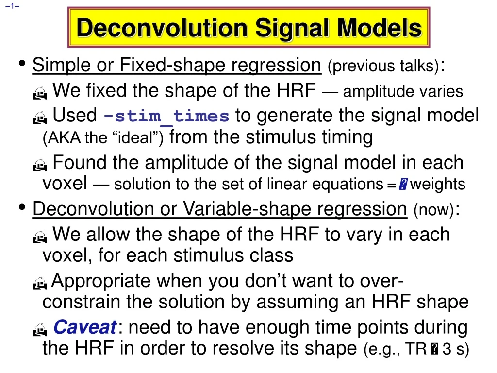 PPT - Deconvolution Signal Models PowerPoint Presentation, free ...