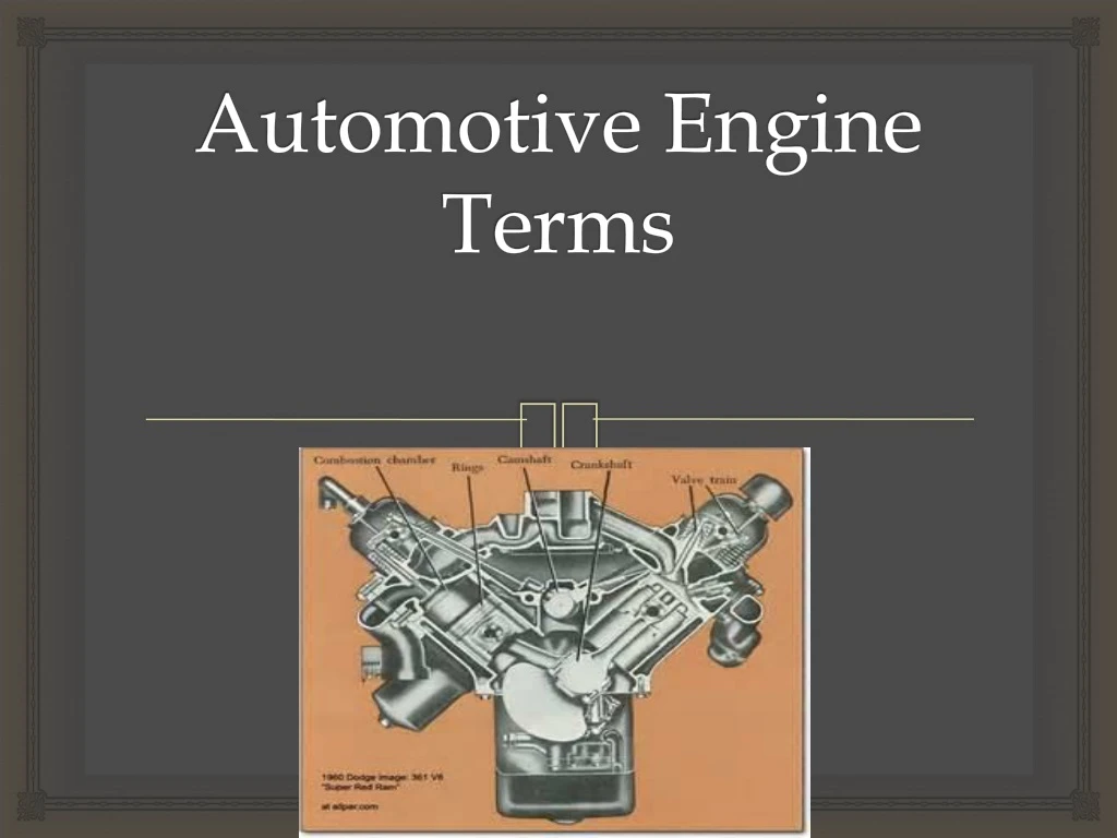 PPT - Automotive Engine Terms PowerPoint Presentation, free download ...