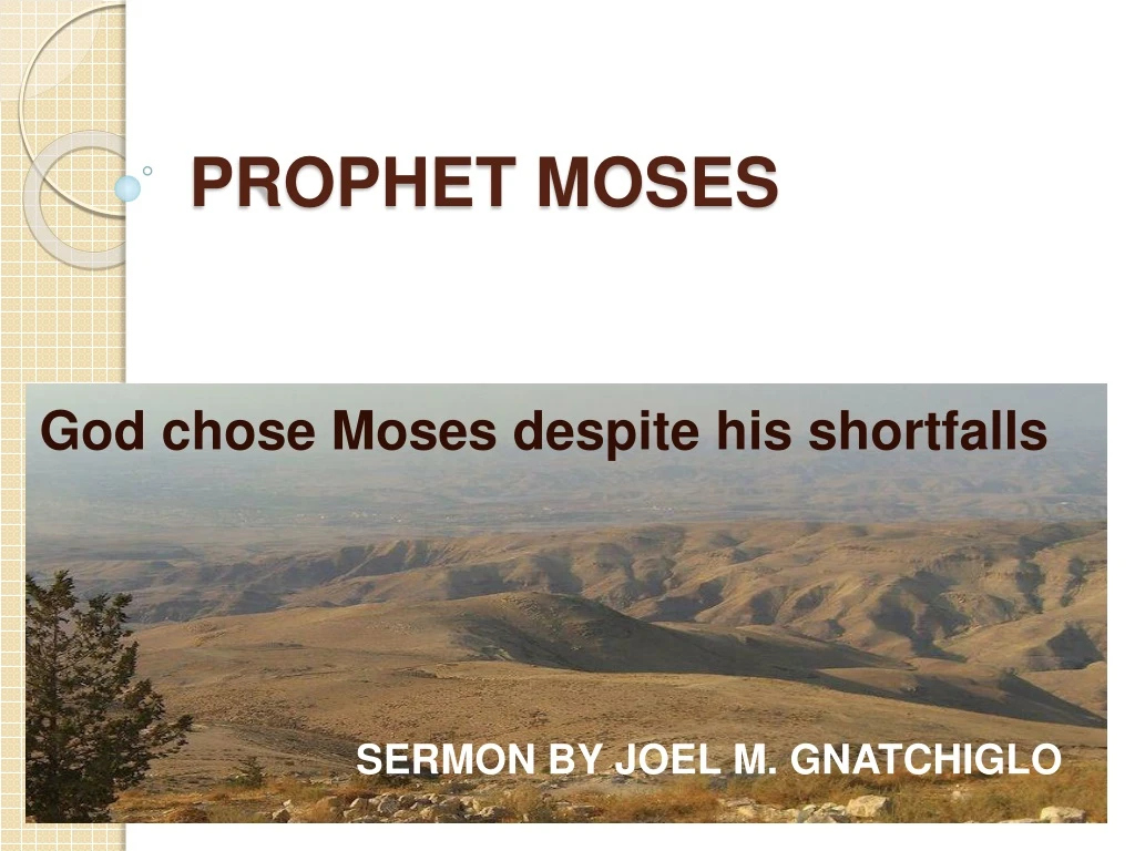 PPT - PROPHET MOSES PowerPoint Presentation, free download - ID:8863602