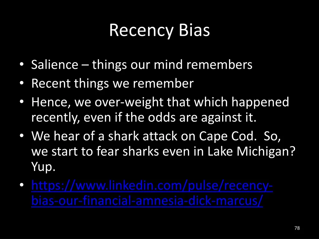 PPT - Recency Bias PowerPoint Presentation, free download - ID:886728