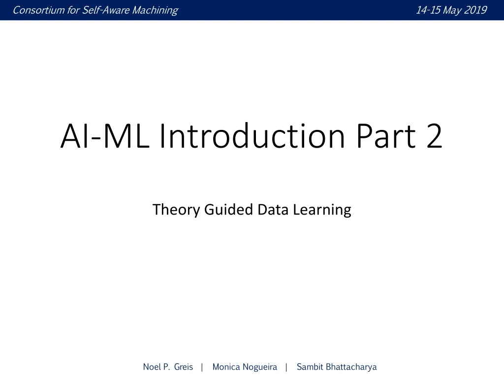 PPT - AI-ML Introduction Part 2 PowerPoint Presentation, free download ...
