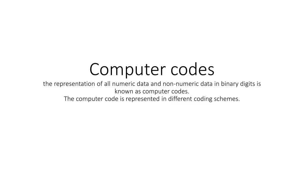 PPT - DIGITAL CODES PowerPoint Presentation, free download - ID:8871241